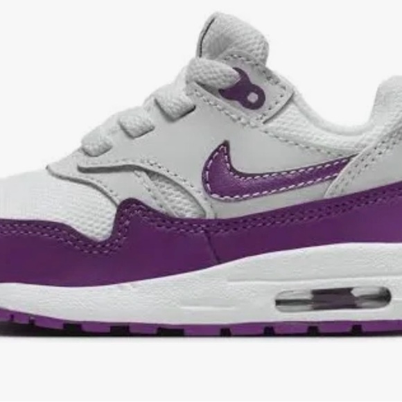 Nike | Shoes | Nike Purple And White Sneakers With Swoosh Logo And ...